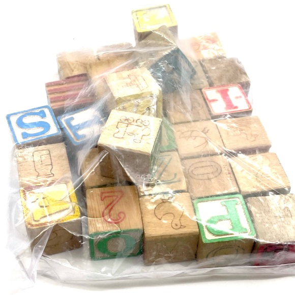 Toys | Vintage Collectible Wooden Abc Blocks | Poshmark
